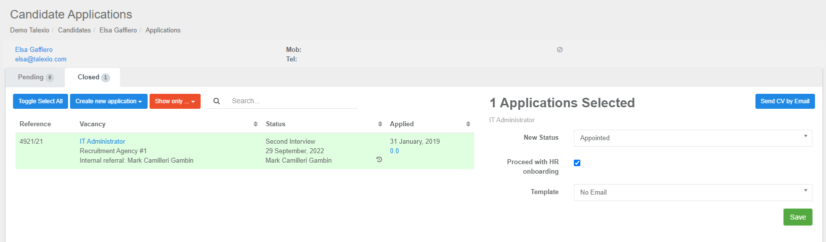 Linking your HR account to your ATS account – Talexio