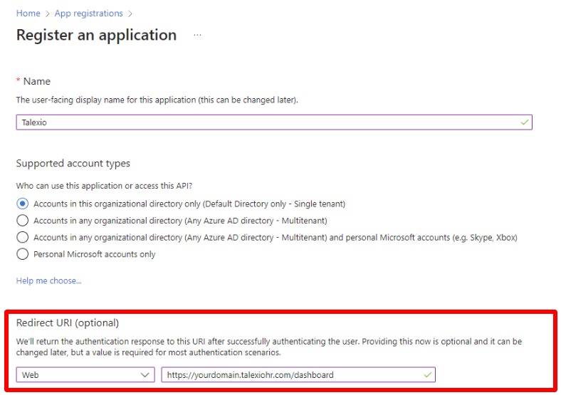 Leave Calendar Office 365 Integration – Talexio