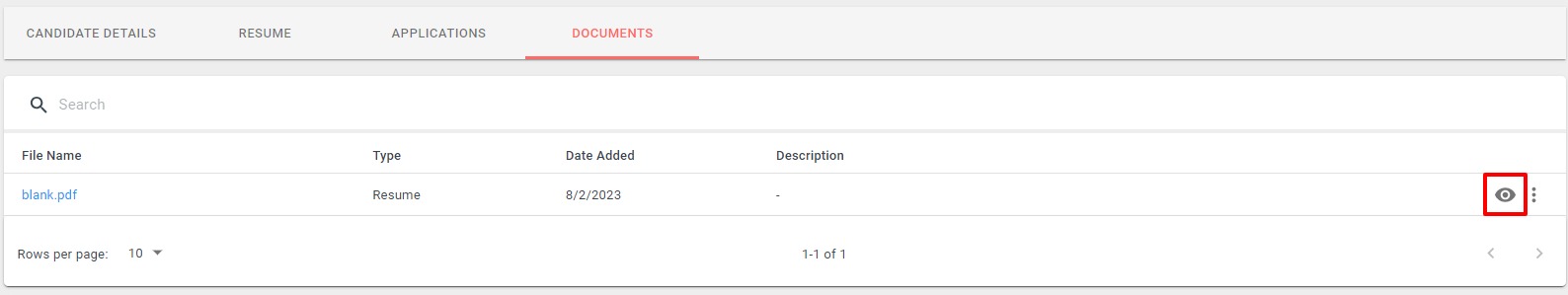 Where do I find candidates' documents? – Talexio