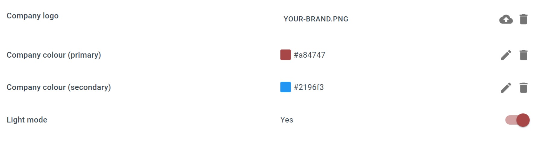 Client Settings – Talexio