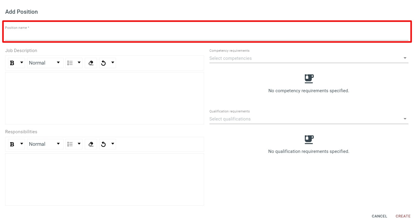 Adding Position Titles and Position Details – Talexio