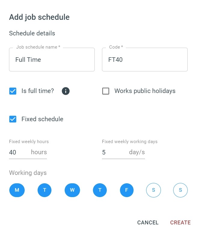 Job Schedules – Talexio