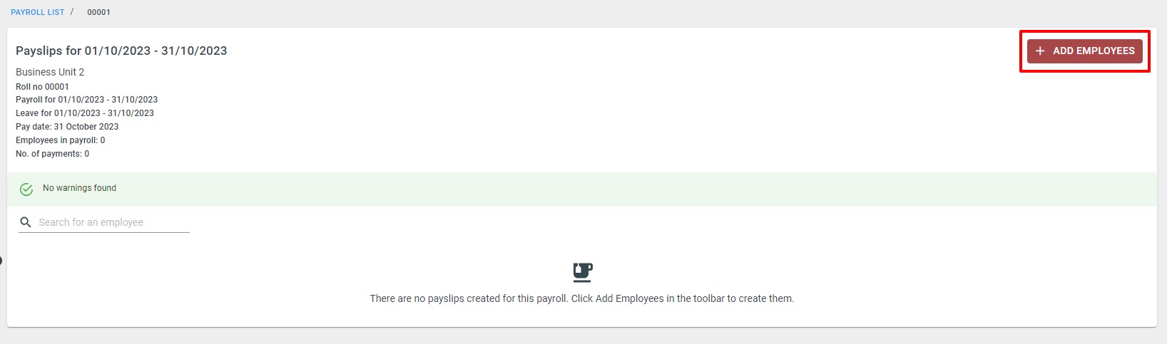 Creating a Payroll and Adding Employees – Talexio