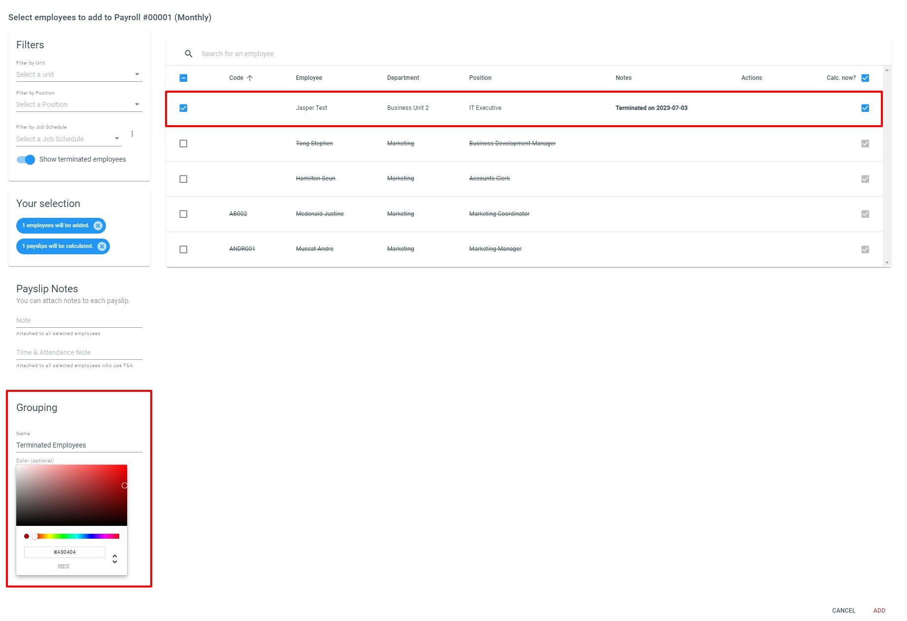 Creating a Payroll and Adding Employees – Talexio