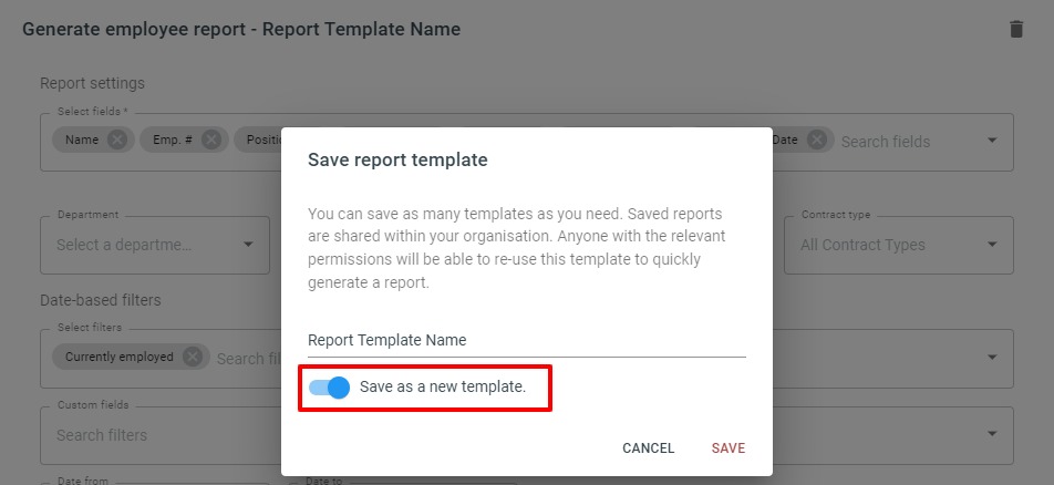 People Section Reports – Talexio