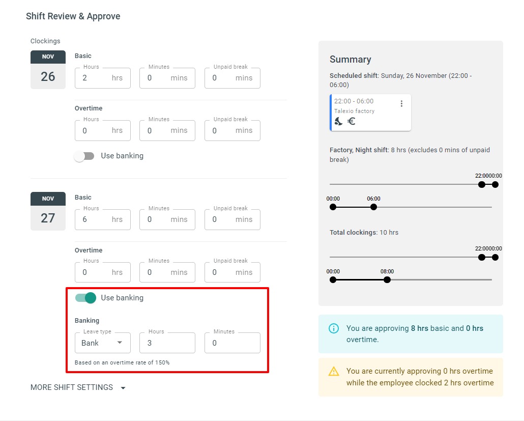 Banking Hours – Talexio