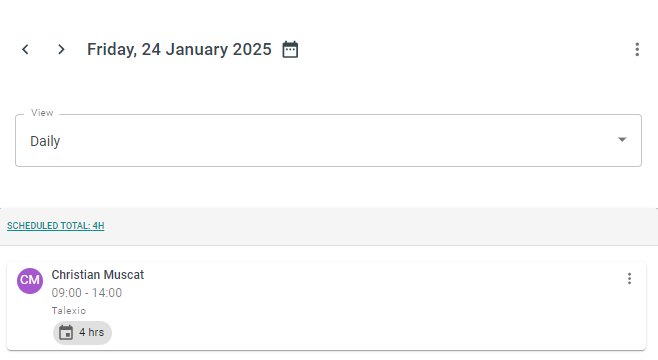 Clocking reminders – Talexio