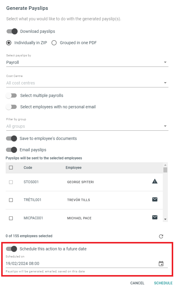 How do I publish payslips? – Talexio