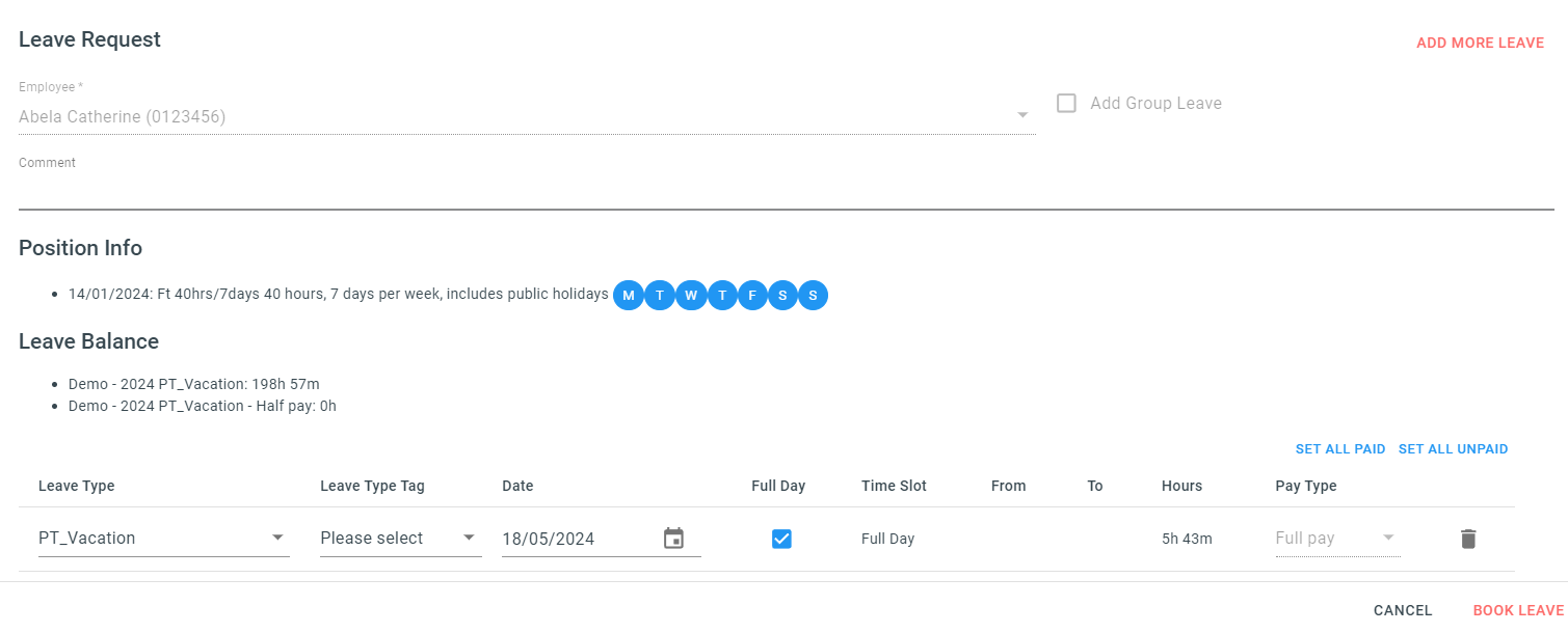 How do I Book Leave? – Talexio