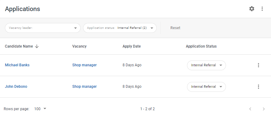 ATS Dashboard Widgets – Talexio