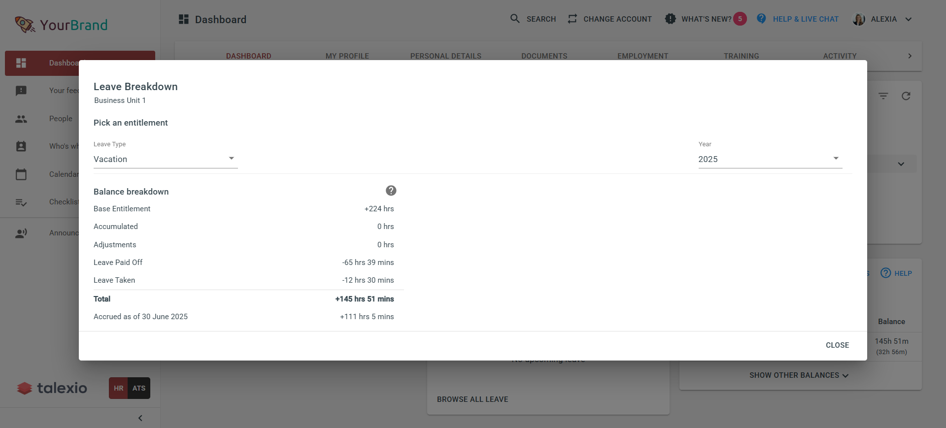 How to view your leave balance: A Quick Guide for Employees – Talexio