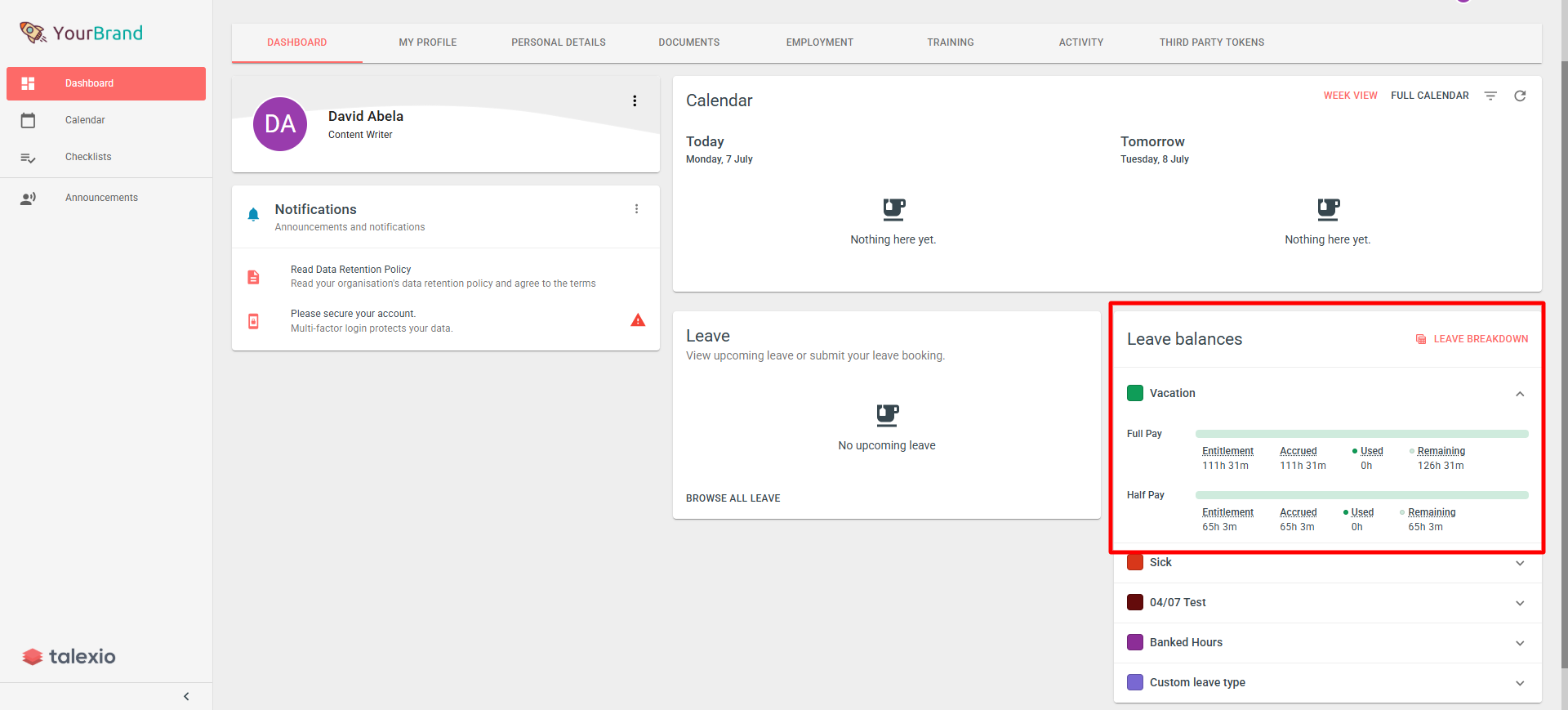 How to view your leave balance: A Quick Guide for Employees – Talexio