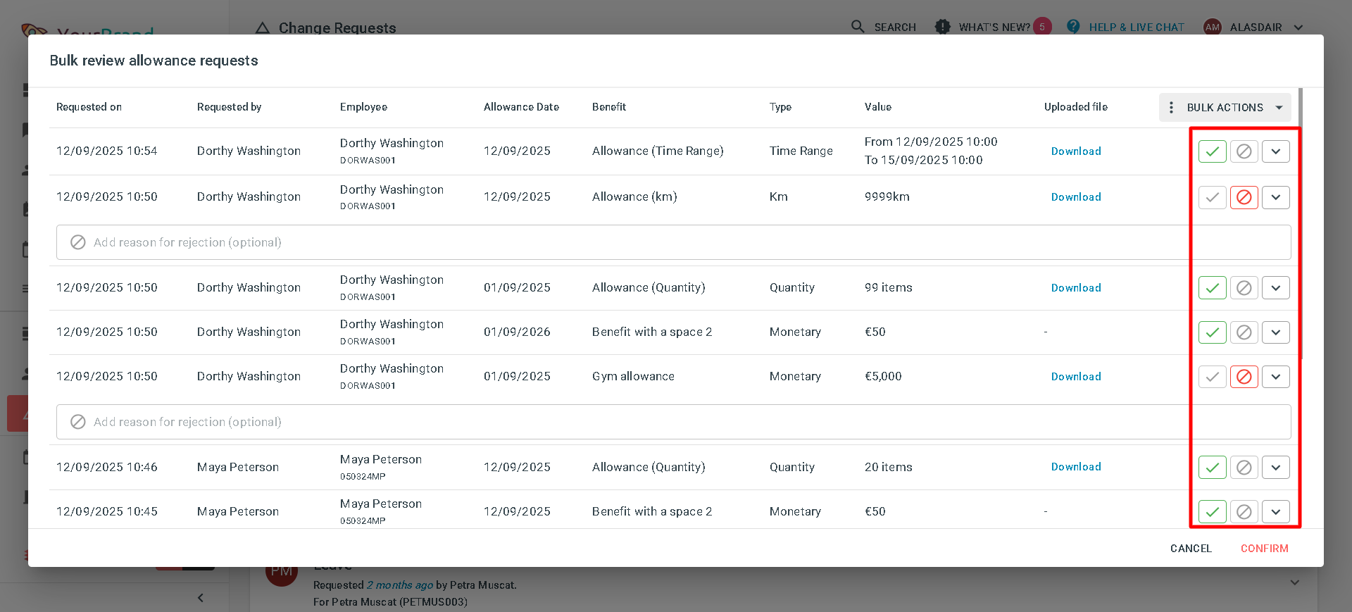 Allowance Requests: Approving Allowance Requests – Talexio