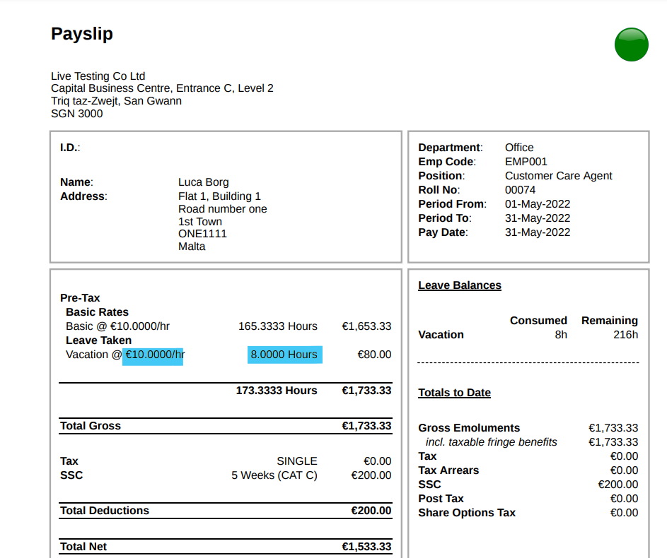 How Is The Leave Amount Calculated Talexio