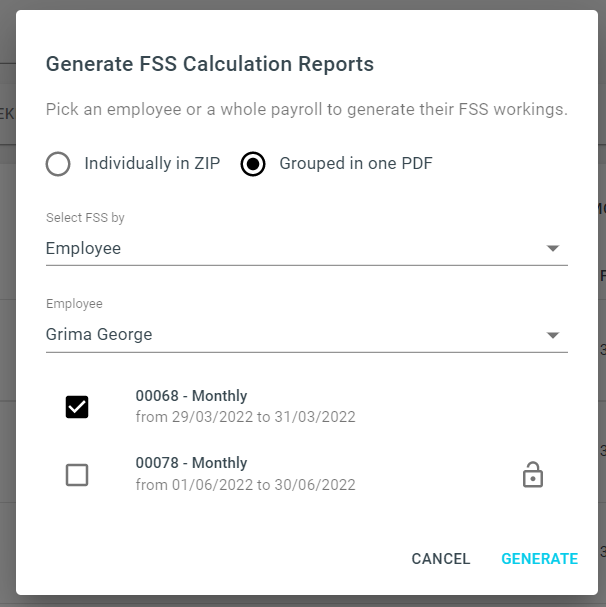 FSS Calculation Report – Talexio