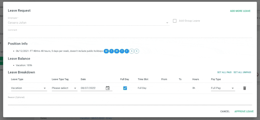 How do I approve leave? – Talexio