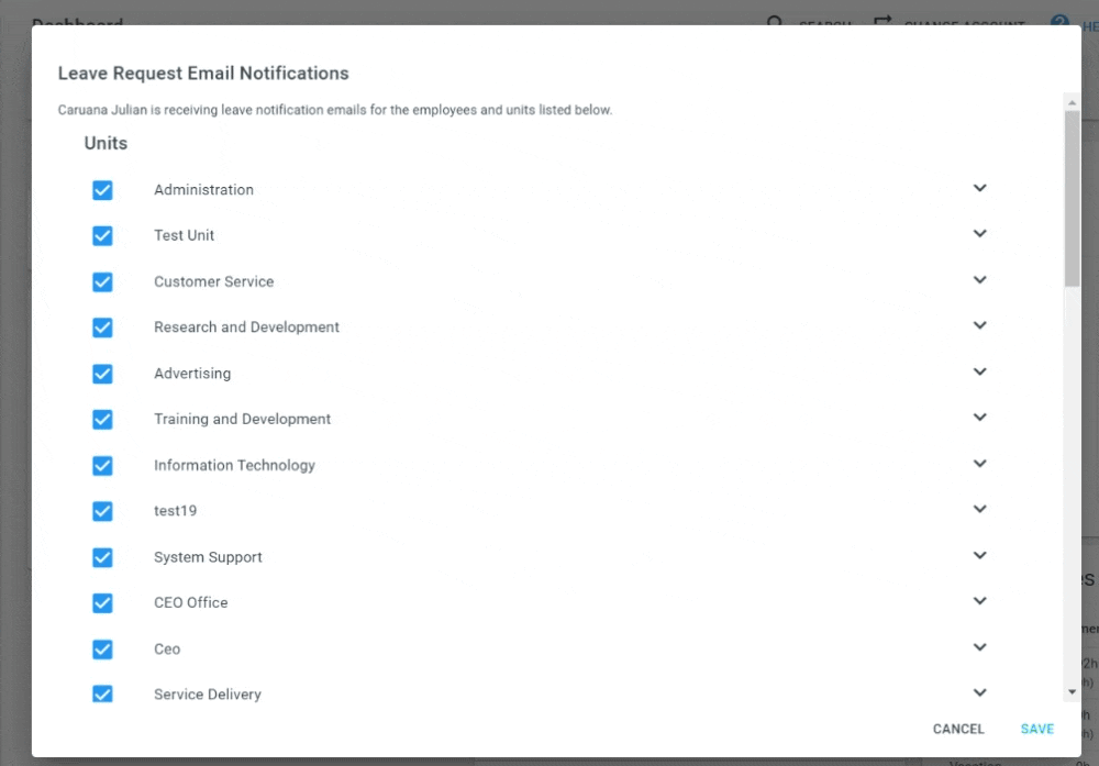 Email Notifications – Talexio
